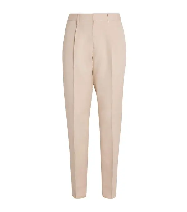 LARDINI Wool-blend Straight Trousers
