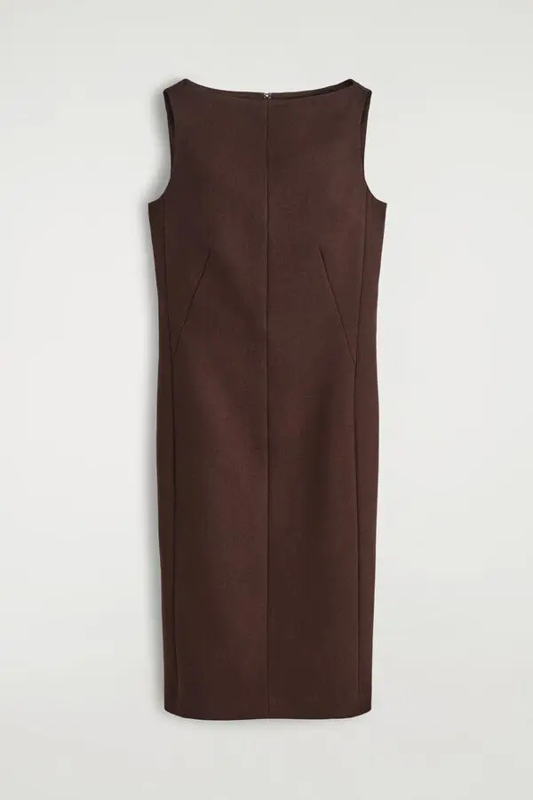 Cos Tailored Wool Midi Dress