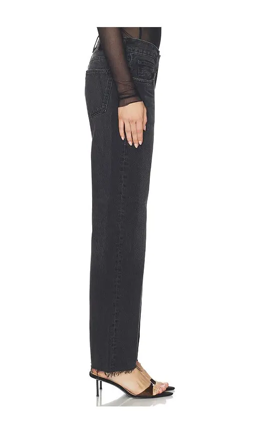 Moussy Vintage Glencoe Straight Low Jeans - Black