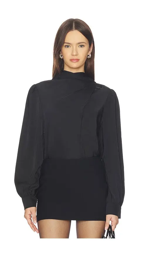Astr The Label Ivonne Top - Black
