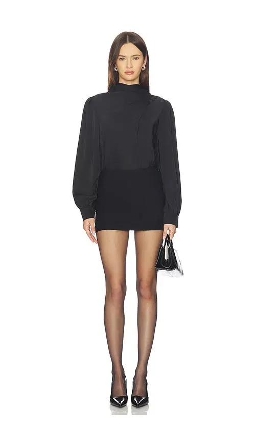 Astr The Label Ivonne Top - Black