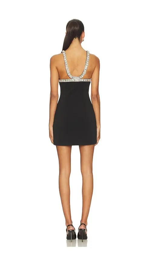 Retrofete Embellished Halterneck Mini Dress