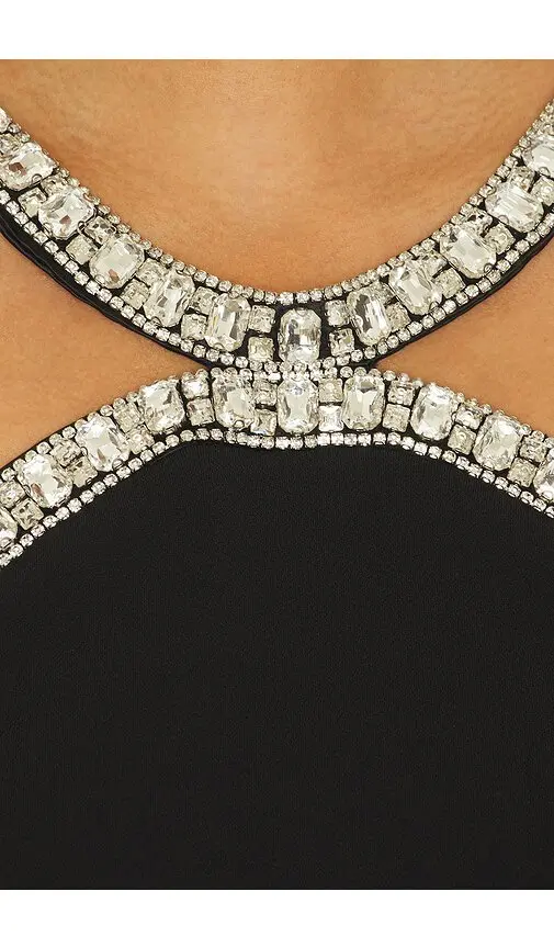 Retrofete Embellished Halterneck Mini Dress