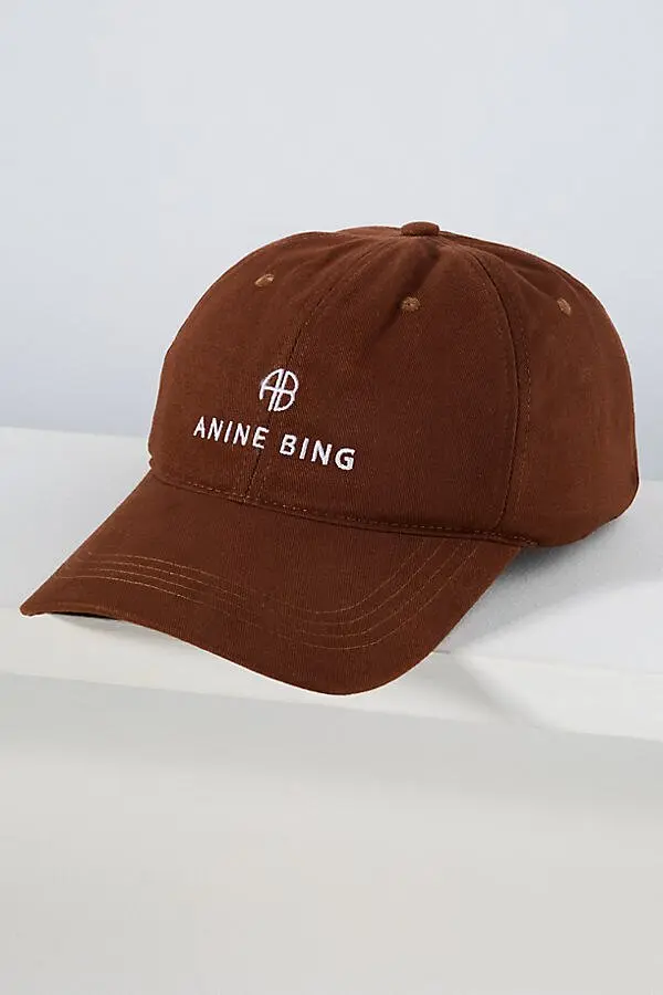 ANINE BING Jeremy Baseball Cap - Dark Camel