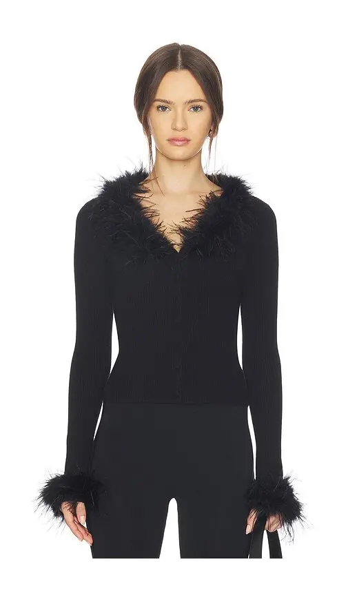 Majorelle Lela Feather Cardigan