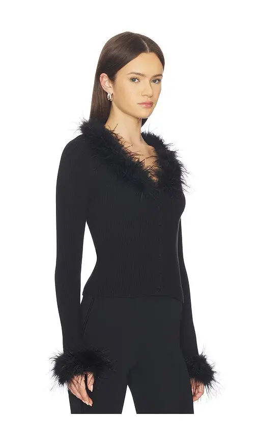 Majorelle Lela Feather Cardigan