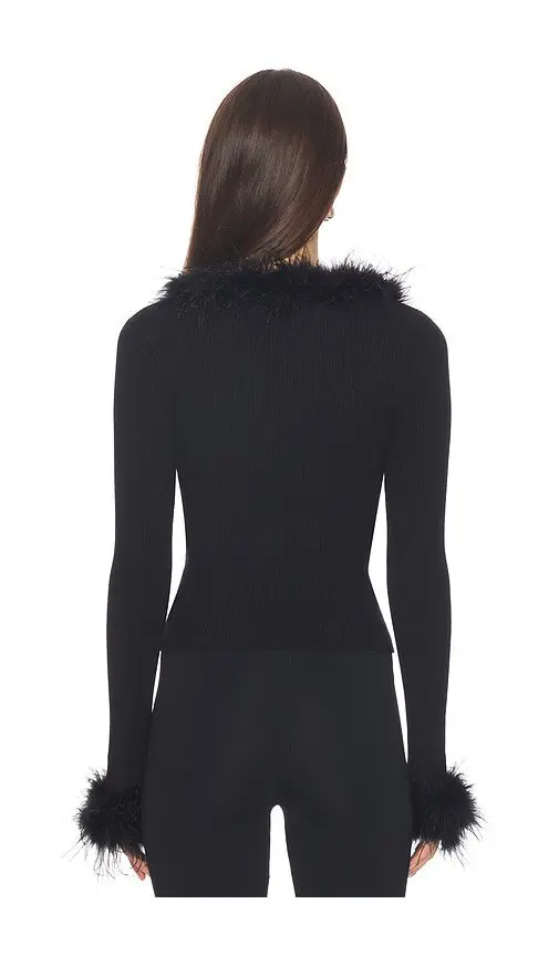 Majorelle Lela Feather Cardigan