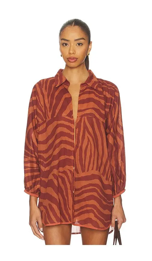 VIX PAULA HERMANNY Mori Long Sleeve Blouse