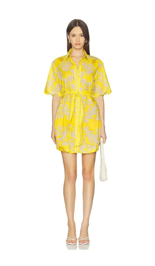 Poupette St Barth Wes Mini Dress - Yellow Ritual
