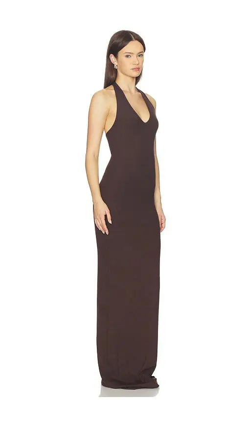 Eterne Halter Maxi Dress