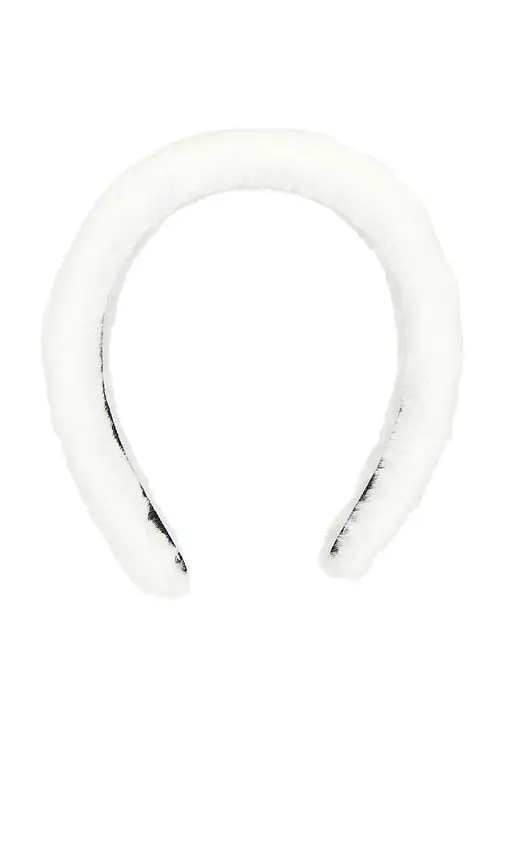 Lele Sadoughi Brigitte Faux Fur Headband - Snow