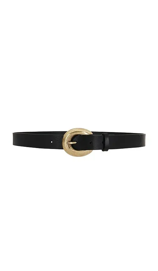 LAMARQUE Valencia Leather Belt - Black
