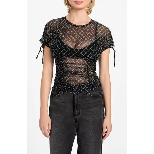 Guess Chain Mesh Top