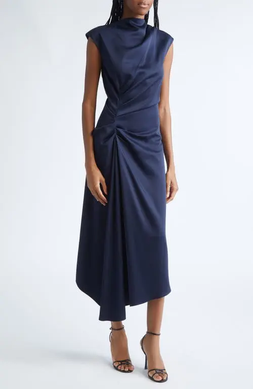 Michael Kors Cowl Neck Satin Dress