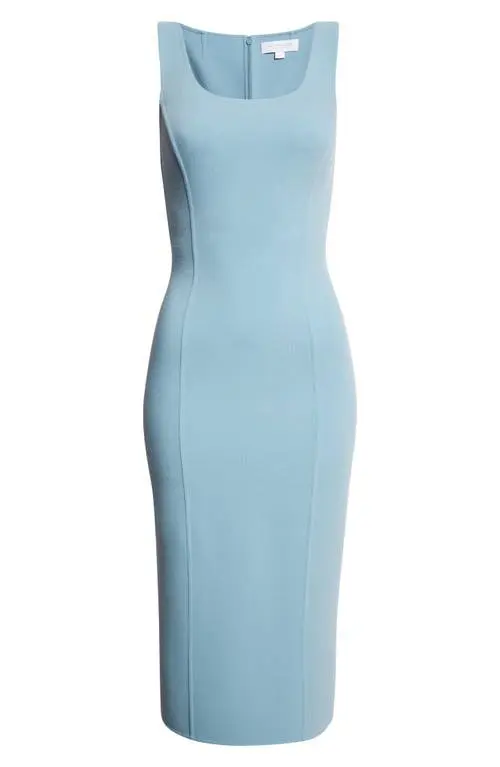 Michael Kors Stretch Wool Blend Crepe Sheath Dress