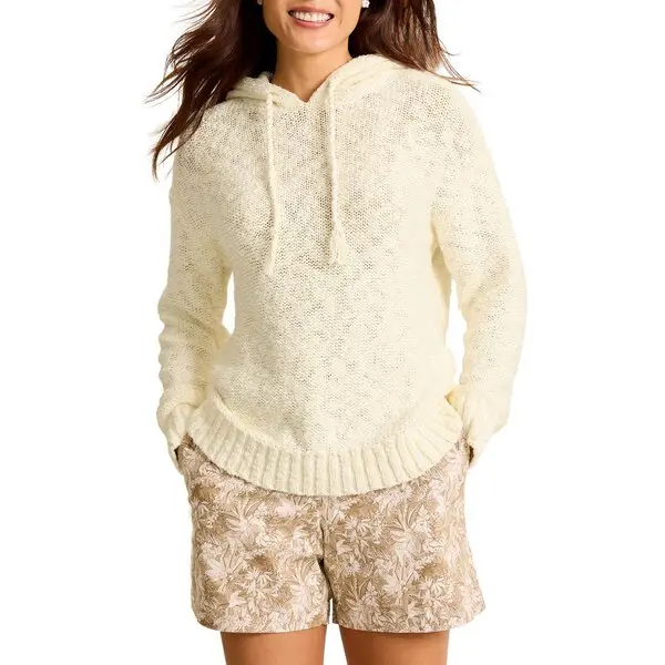 Tommy Bahama Cotton Hoodie - Coconut