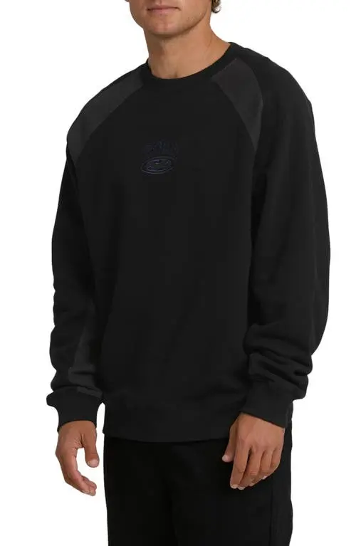 BILLABONG Embroidered Fleece Sweatshirt