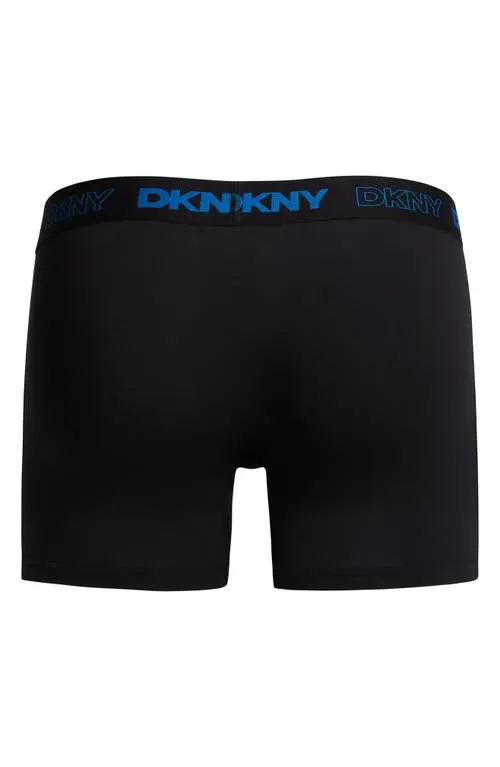 Dkny 3-pack Eco Active Boxer Briefs - Jet Black/lime Punch/grey