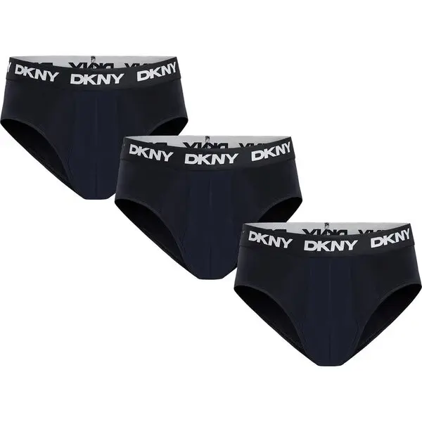 Dkny 3-pack Stretch Cotton Briefs - Black