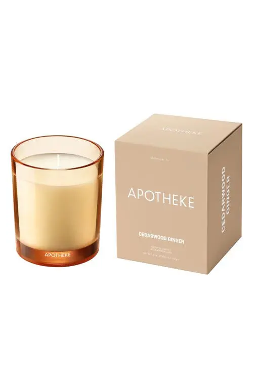 APOTHEKE Cedarwood Ginger Petite Scented Candle - No Color