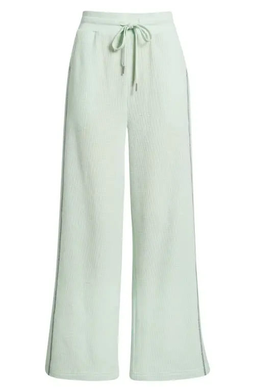CITY BLUES Contrast Stitch Waffle Knit Lounge Pants