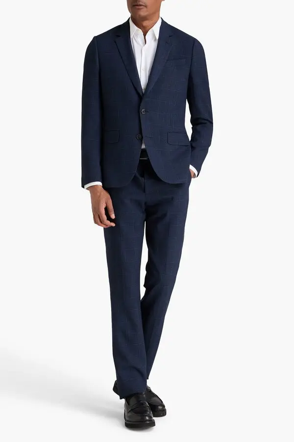 Paul Smith Checked Woolblend Tweed Suit