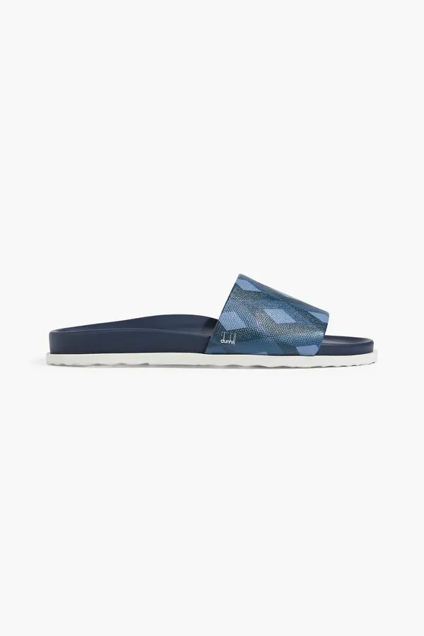 Dunhill Cadogan Printed Slides - Navy