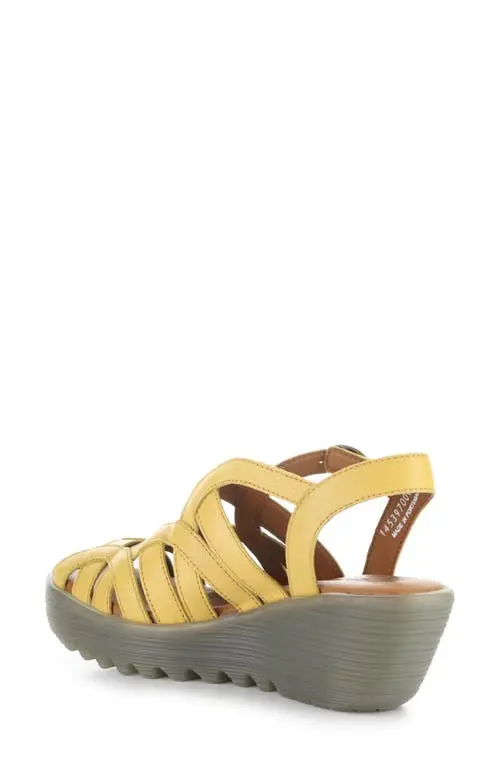 Fly London Lemy Platform Wedge Sandal - Bumblebee