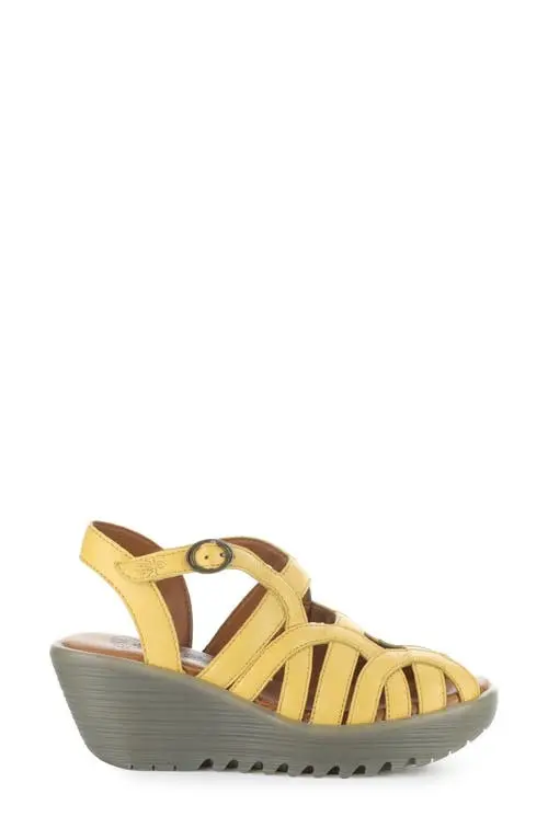 Fly London Lemy Platform Wedge Sandal - Bumblebee