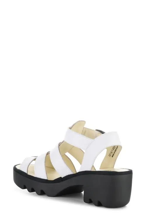 Fly London Terf Lug Sole Sandal - White