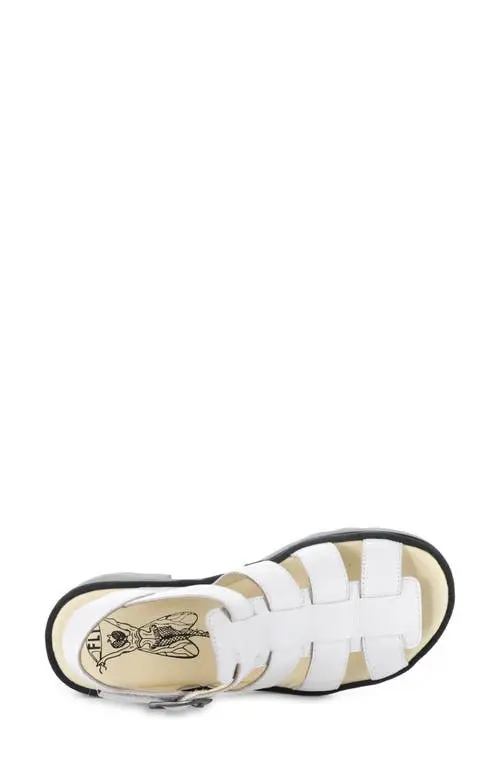Fly London Terf Lug Sole Sandal - White