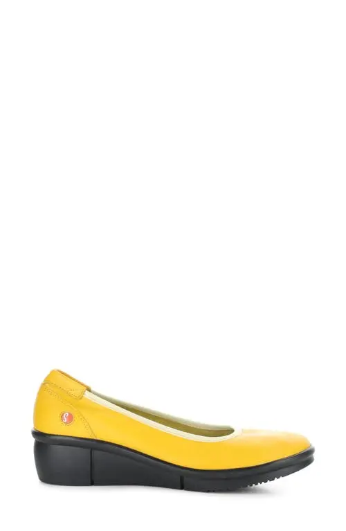 Fly London Platform Wedge Pumps - Yellow