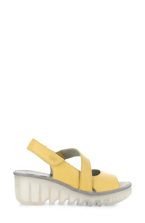Fly London Basy Slingback Platform Wedge Sandal - Bumblebee