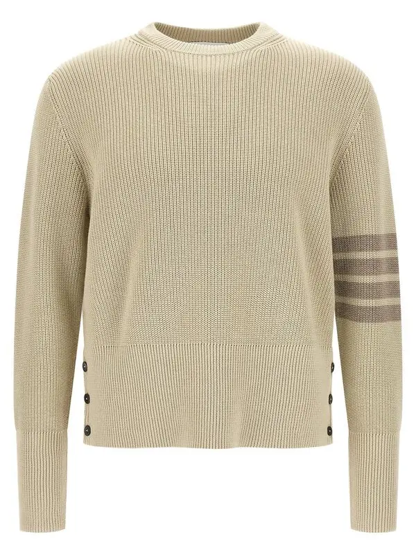 Thom Browne 4-bar Cotton Sweater