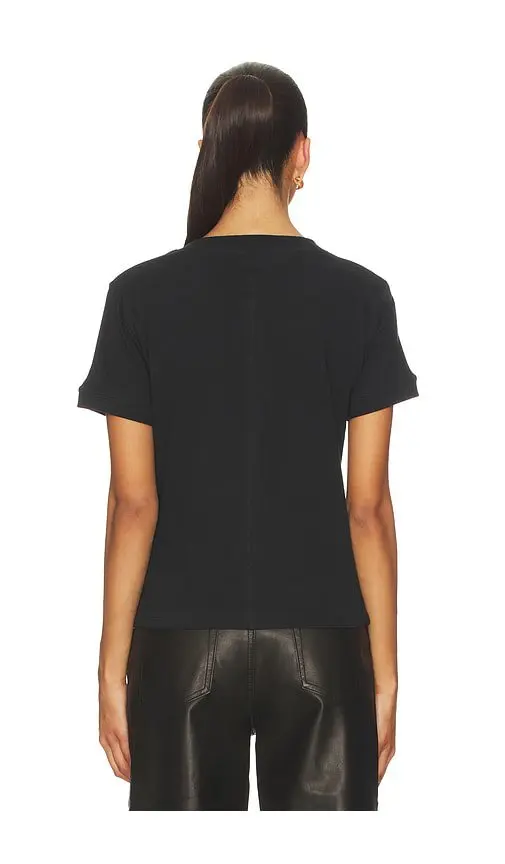 EB DENIM Henry V Neck Tee