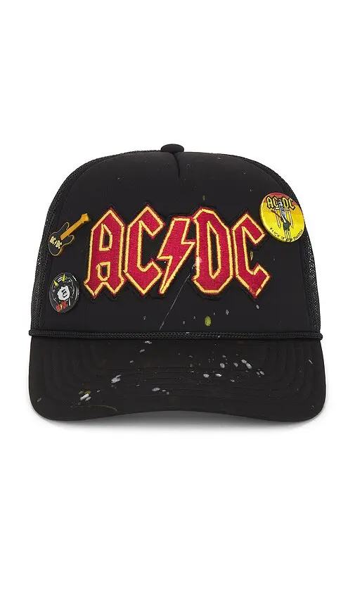 MadeWorn Ac/dc Trucker Cap - Black