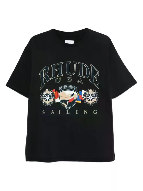Rhude Sailing Icon T-shirt - Black