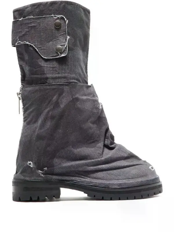 424 Dragonrider Biker Boots - Grey