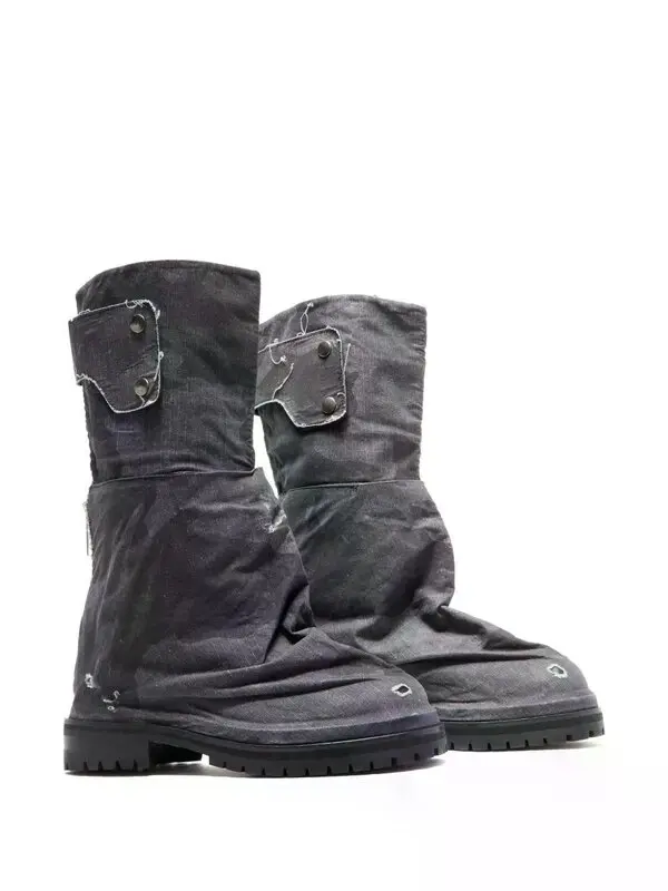 424 Dragonrider Biker Boots - Grey