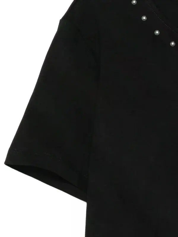 Karl Lagerfeld Stud-embellished Crew-neck T-shirt