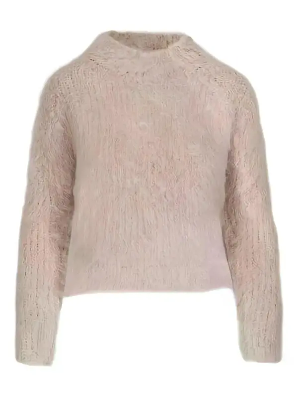 R13 Mock-neck Cropped Sweater