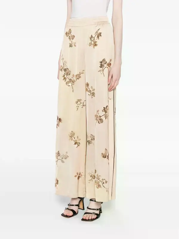 Karl Lagerfeld Sequin-embellished Flared Trousers