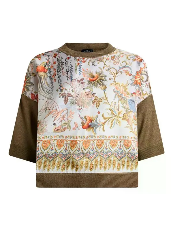 Etro Floral-print Knit Top