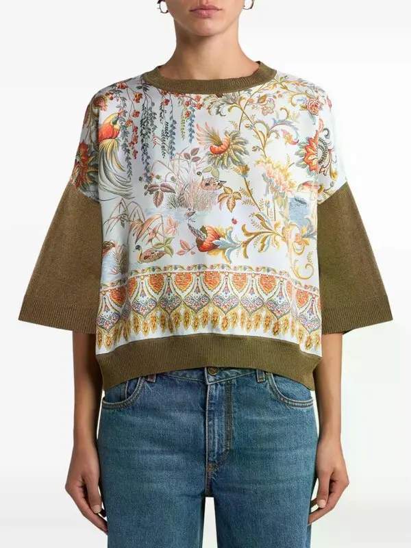 Etro Floral-print Knit Top