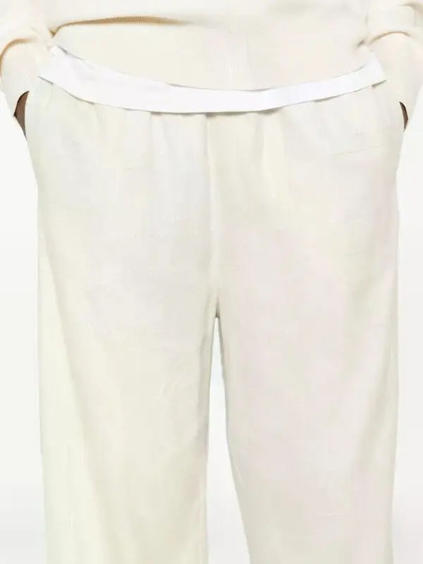 TOTEME Monogram-pattern Trousers - Neutrals