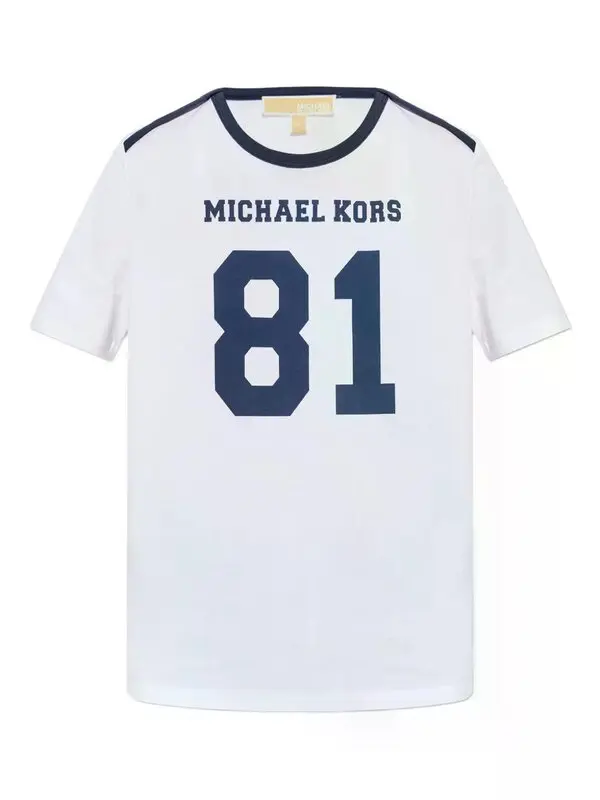 Michael Kors Number-graphic T-shirt - White