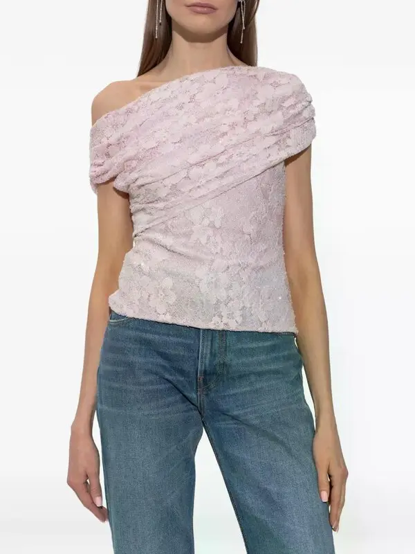 SELF-PORTRAIT Laced Draped Top