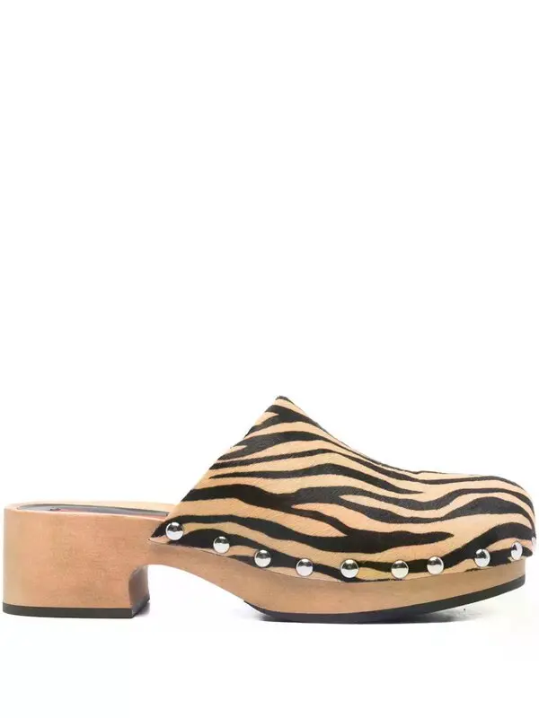 SIMONMILLER Rio Zebra-pattern Clogs