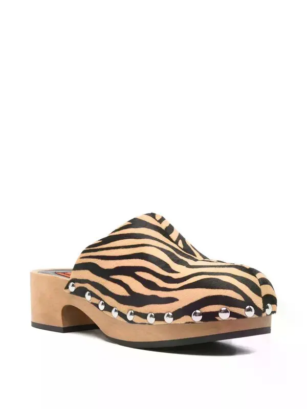 SIMONMILLER Rio Zebra-pattern Clogs