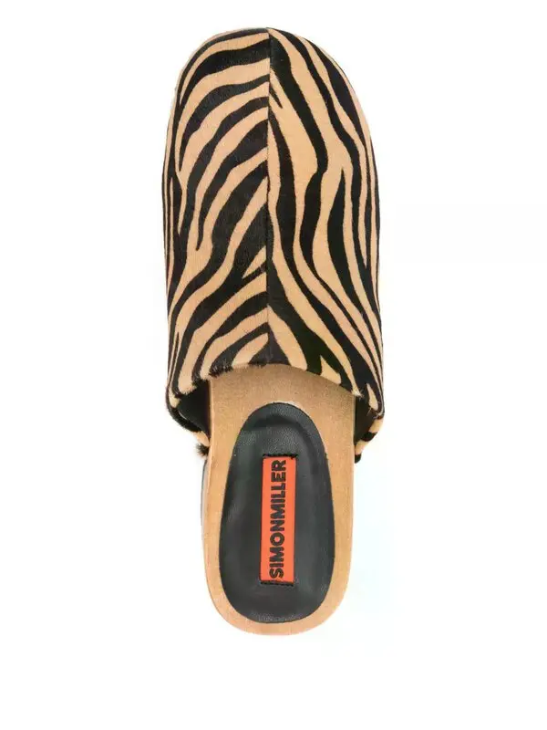 SIMONMILLER Rio Zebra-pattern Clogs